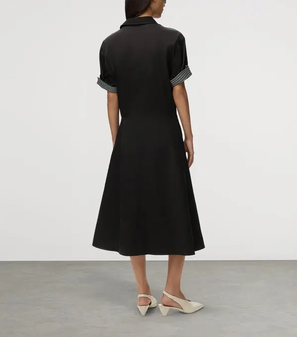 Loewe Cotton-silk Gabardine Midi Shirt Dress