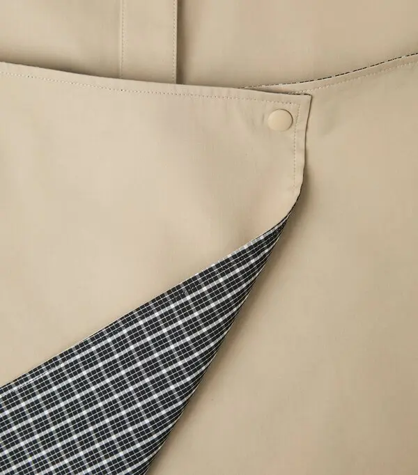 Loewe Cotton-silk Gabardine Midi Shirt Dress - Beige