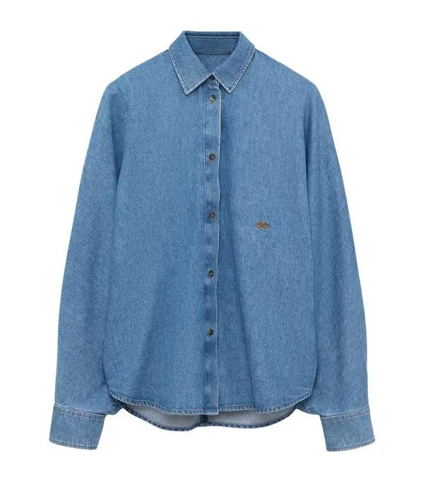 Loewe Oversized Denim Shirt - Blue