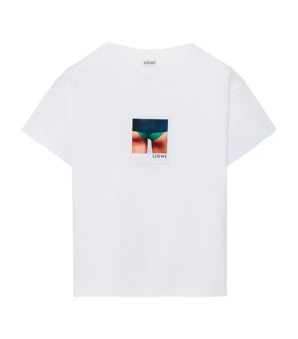 Loewe Stretch-cotton Polaroid T-shirt - White
