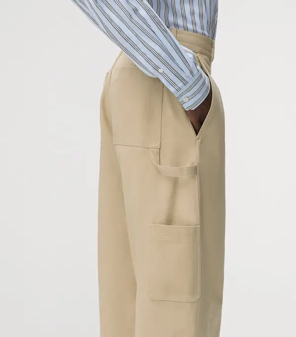 Loewe Straight-leg Cotton Twill Trousers