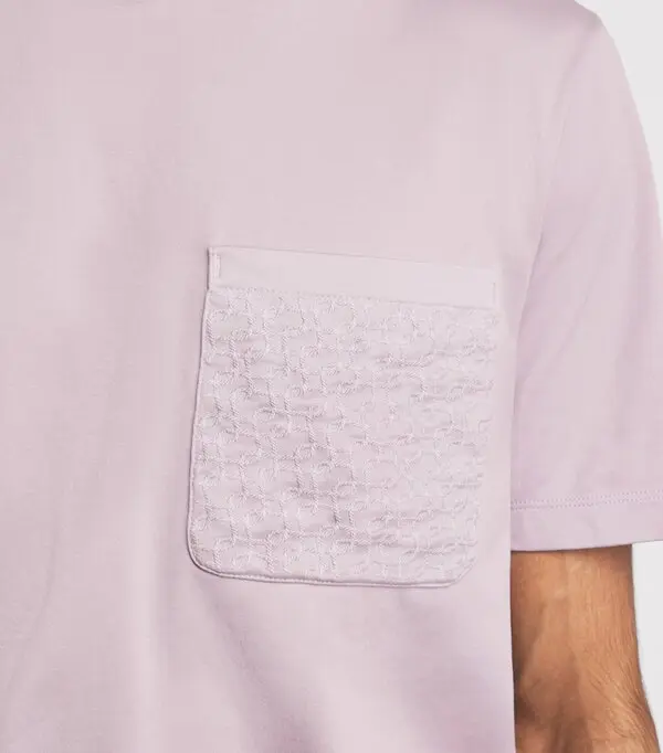 Canali Cotton Embroidered T-shirt
