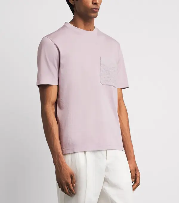 Canali Cotton Embroidered T-shirt