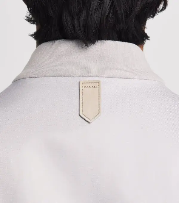 Canali Linen-silk Reversible Zip-up Gilet