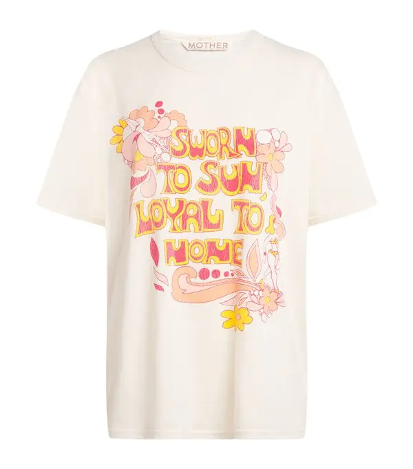 MOTHER The Sleep-over Graphic T-shirt - White