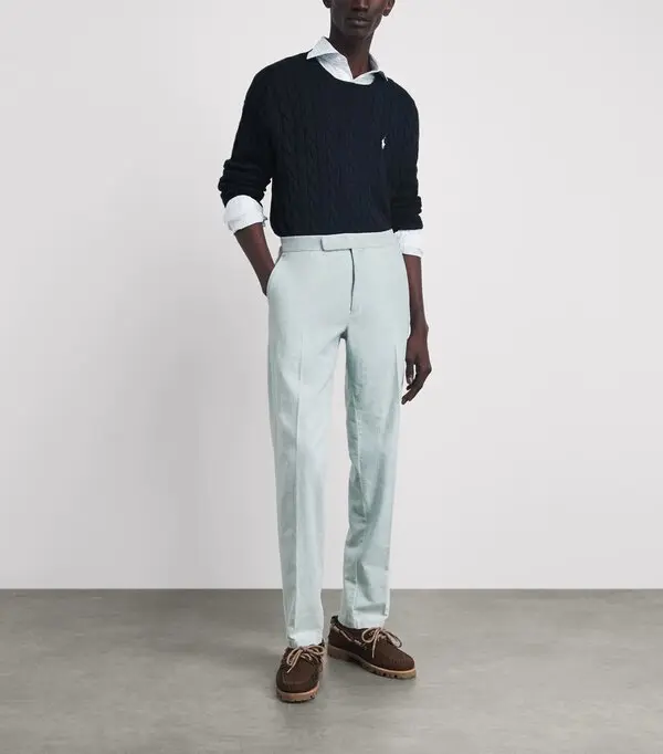 Polo Ralph Lauren Linen Straight Leg Trousers