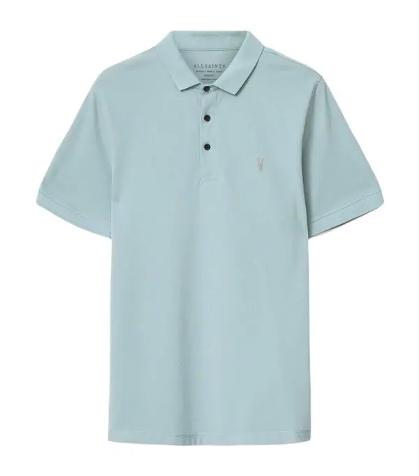ALLSAINTS Organic Cotton Reform Polo Shirt - Blue