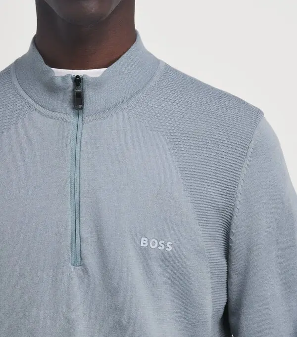 BOSS Momentum Lite Zip Neck Sweatshirt