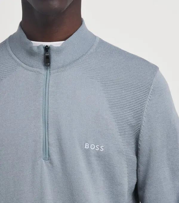 BOSS Momentum Lite Zip Neck Sweatshirt