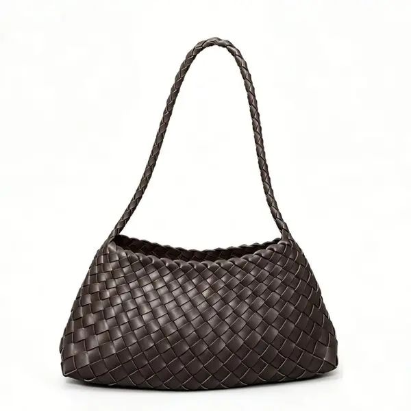 RIMINI Leontina Woven Vegan Leather Sling Bag - Green