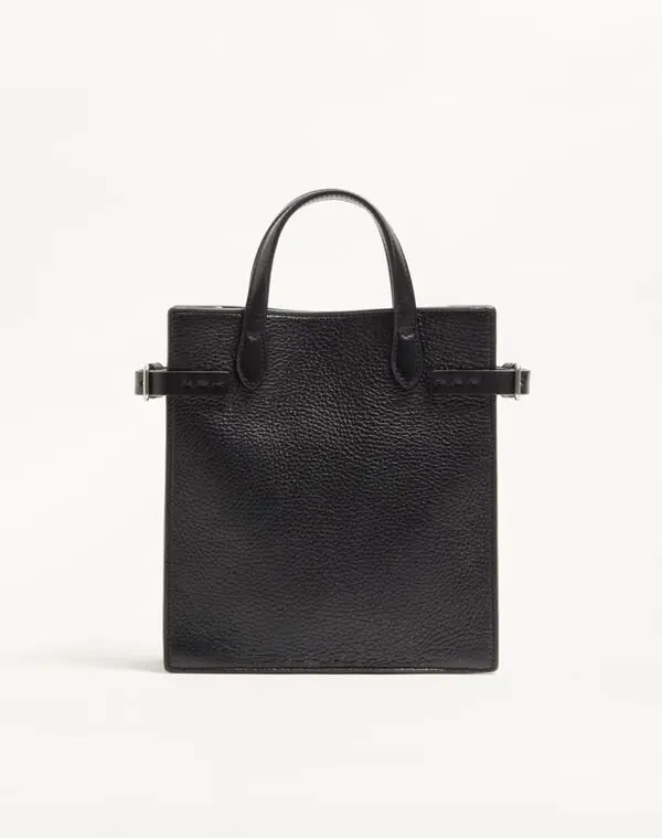 Valentino Garavani Small Grained Leather Shopping Bag