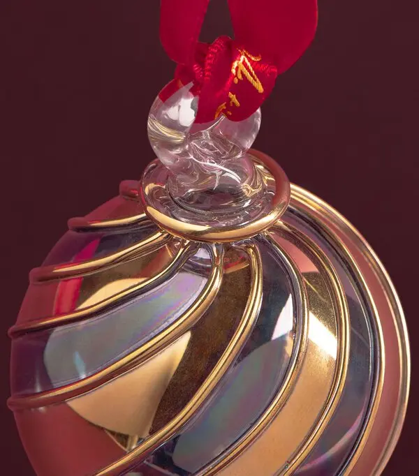 ARTIFACTUALLY Glass Candy Stripe Bauble