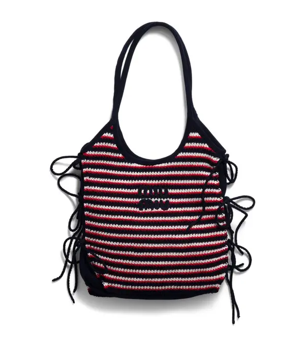 Miu Miu Crochet Ivy Tote Bag - Blue