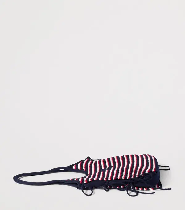Miu Miu Crochet Ivy Tote Bag - Blue