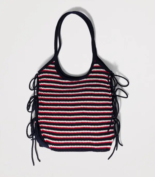 Miu Miu Crochet Ivy Tote Bag - Blue