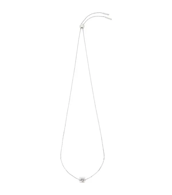 Loewe Sterling Bombé Anagram Necklace - Silver