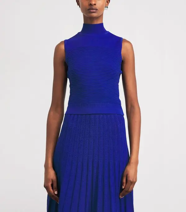 EDELINE LEE Sleeveless High Neck Knit Top