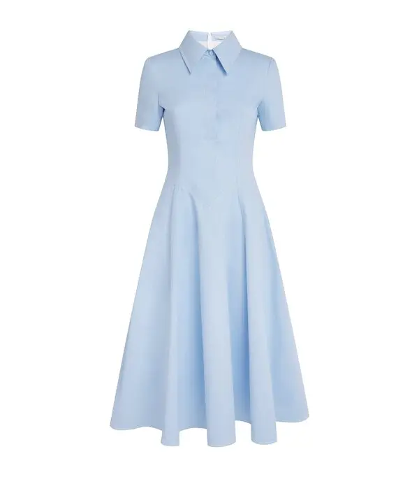 EMILIA WICKSTEAD Denim Jody Midi Dress - Blue