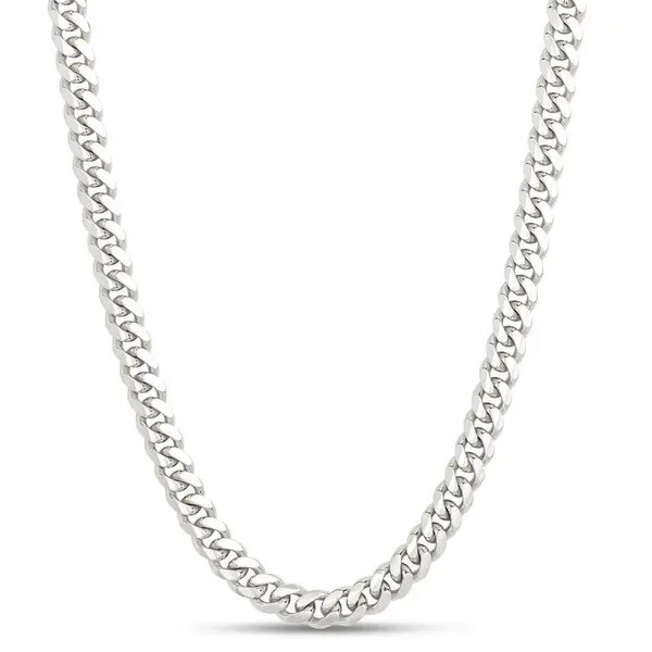 Toscano Classic Cuban Link Necklace, Sterling Silver,|sfaa250m72 120gms - Ss