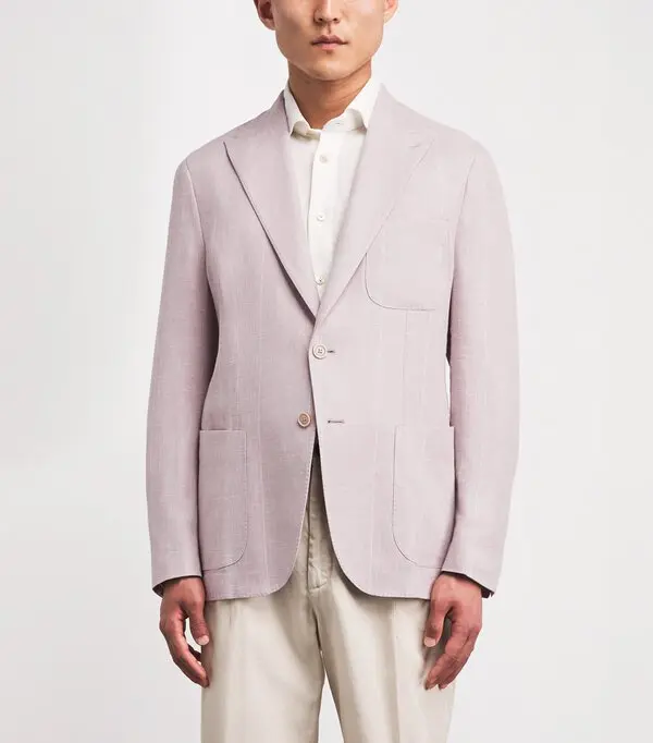 Eleventy Linen-wool Blend Blazer