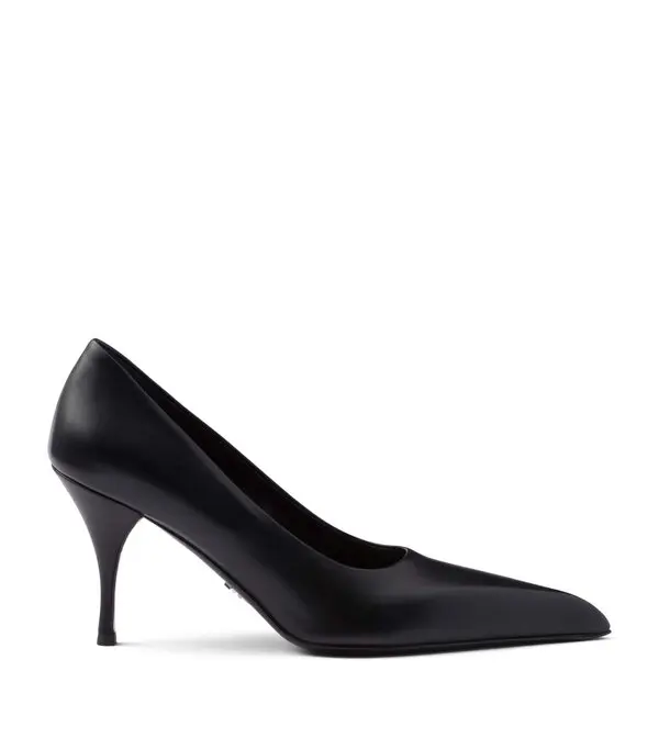 Prada Leather Pointed Toe Stiletto Pumps