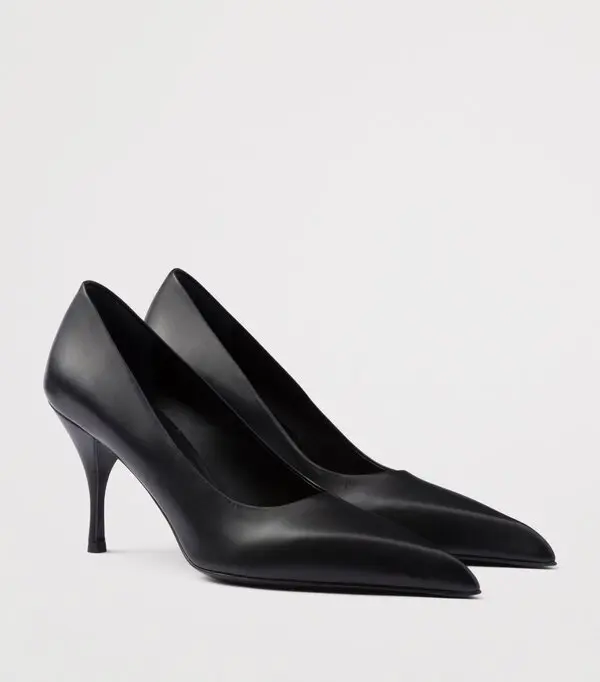 Prada Leather Pointed Toe Stiletto Pumps