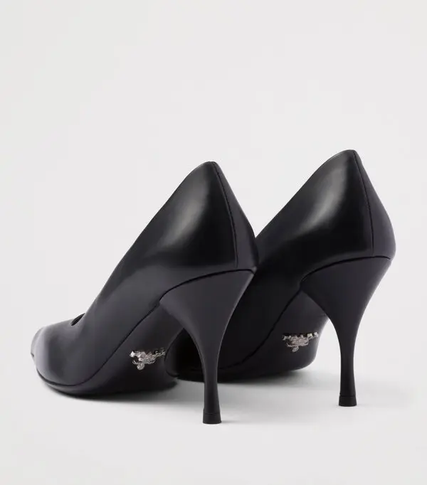 Prada Leather Pointed Toe Stiletto Pumps