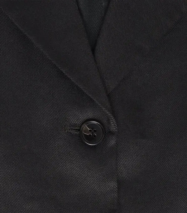 Theory Linen Blend Blazer With Belted Detail