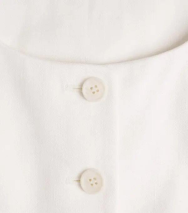 Theory Linen-blend Mini Dress