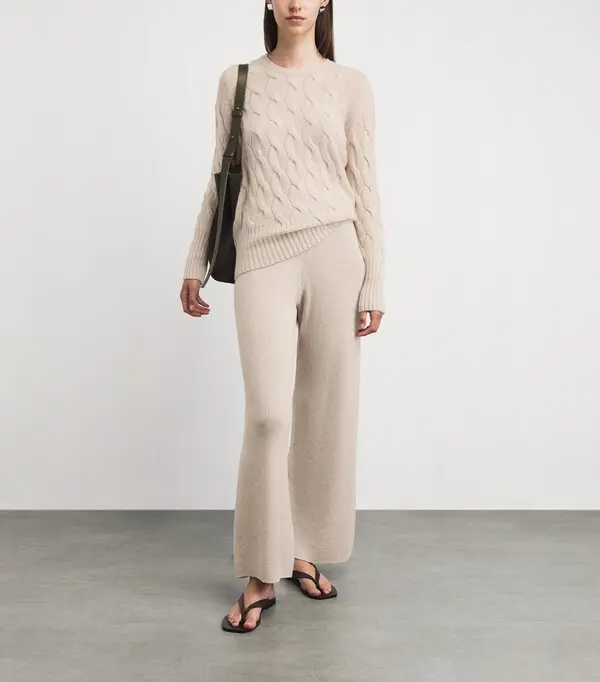 Johnstons Of Elgin Wool Ribbed Trousers