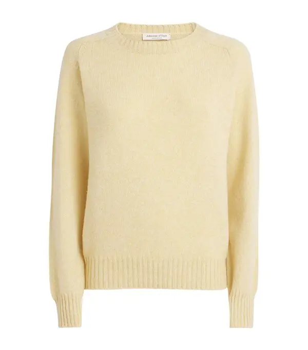 Johnstons Of Elgin Pure Lambswool Crew Neck Sweater