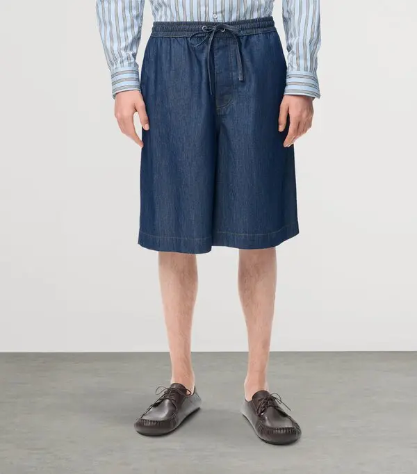 Loewe Drawstring Denim Shorts