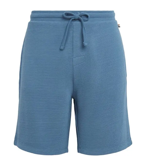 BOSS Rib-knit Logo Shorts