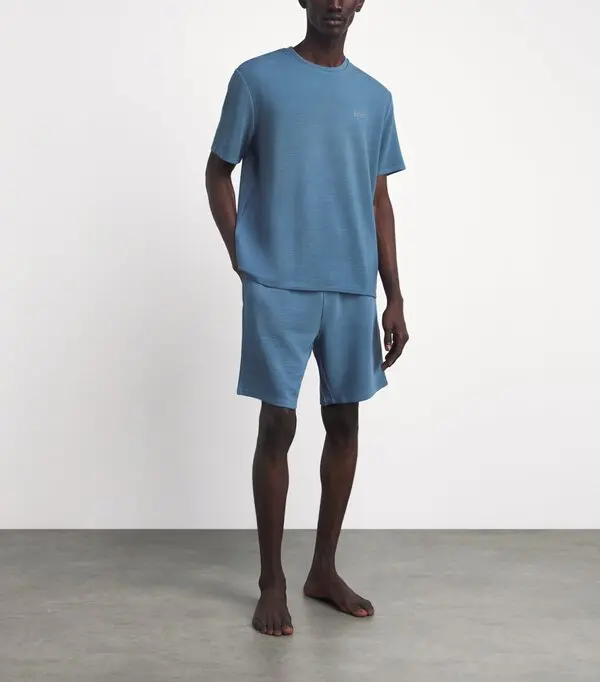 BOSS Rib-knit Logo Shorts