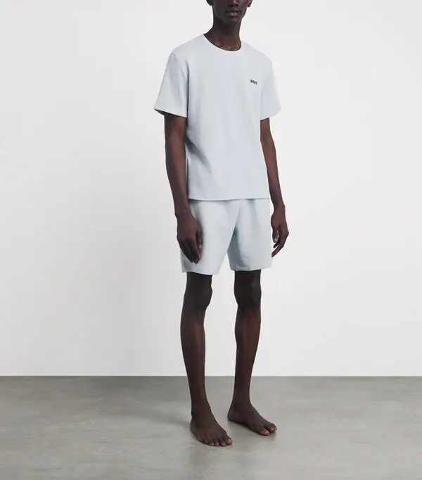 BOSS Waffle-knit Logo Shorts