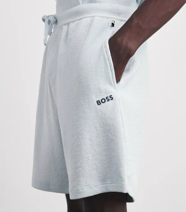 BOSS Waffle-knit Logo Shorts