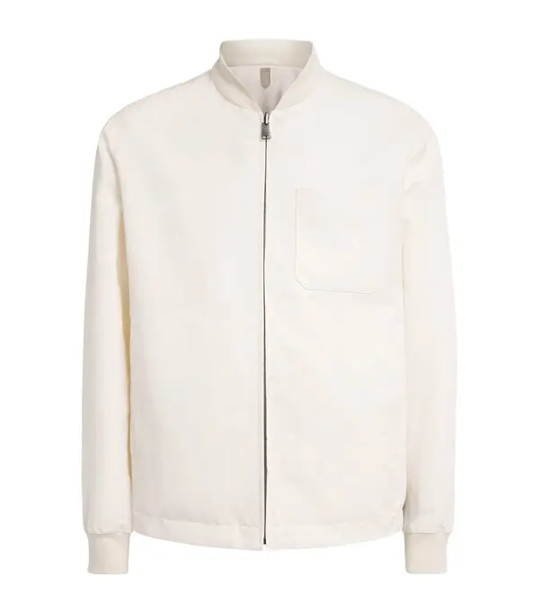 Canali Linen-silk Bomber Jacket