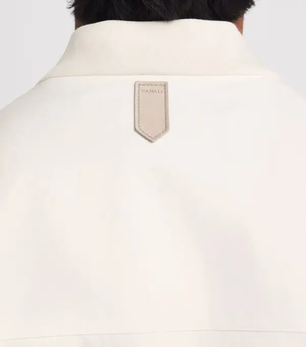 Canali Linen-silk Bomber Jacket