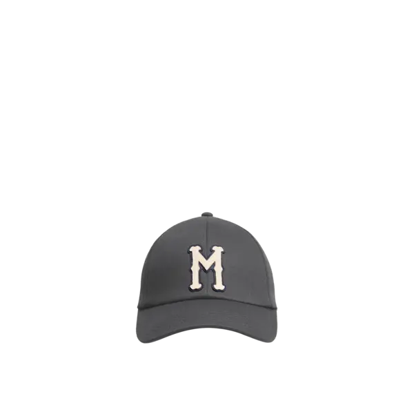 Moncler Cotton Gabardine Baseball Cap - Grey