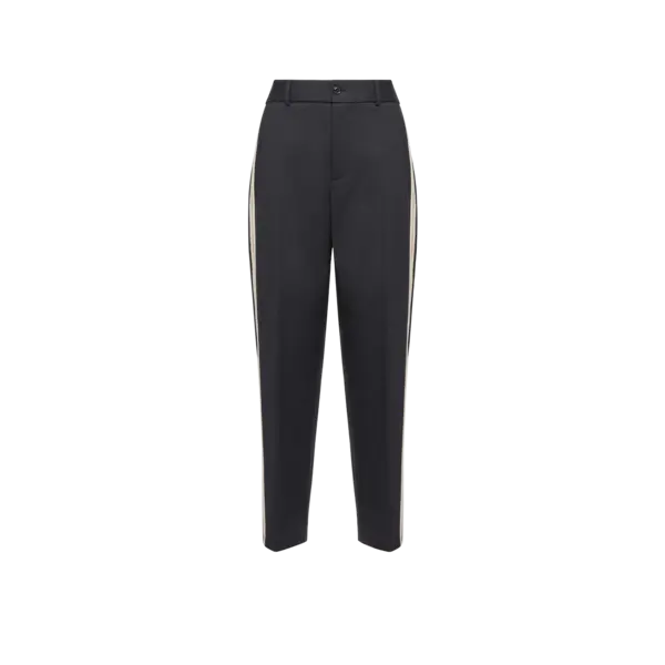 Moncler Tailored Cotton Blend Pants - Blue