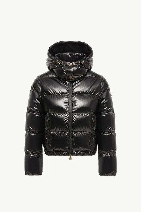 Moncler Cropped Down Jacket - Black