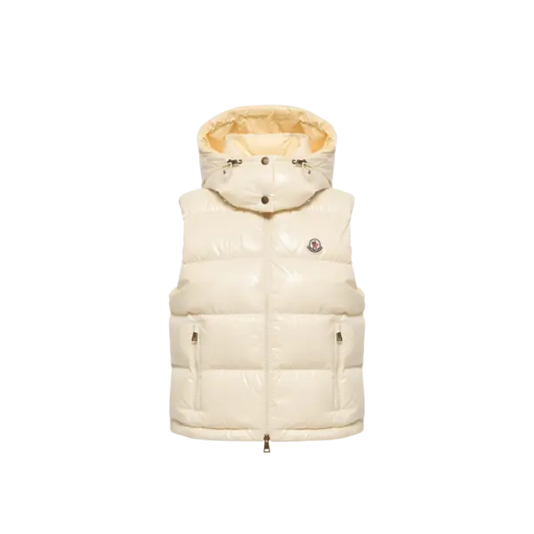Moncler Niverolle Short Down Vest - White