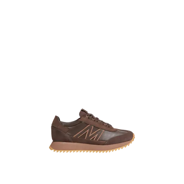 Moncler Pacey2 Suede & Nubuck Sneakers - Brown