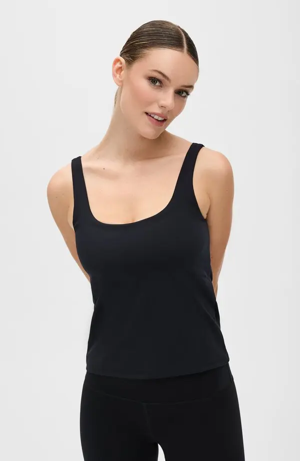 ELASTIQUE ATHLETICS Lisse Compression Tank - Black
