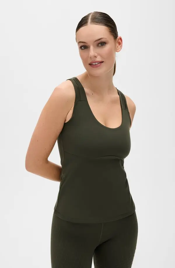 ELASTIQUE ATHLETICS L'original Lymphatic Tank - Olive