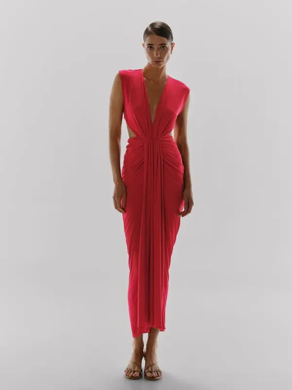 BAOBAB Nia Maxi Dress - Orange Red