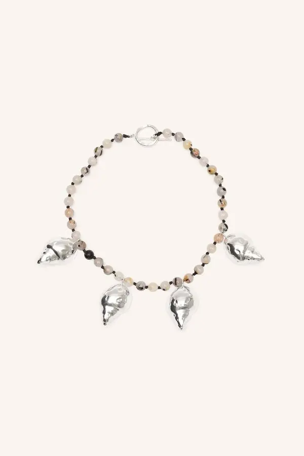 BAOBAB Wild Hunt Beaded Necklace - Silver