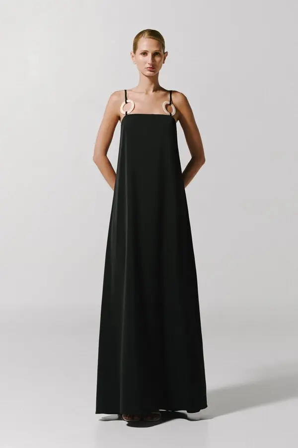 BAOBAB Val Maxi Dress - Black Pepper