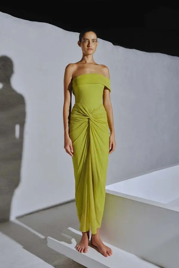 BAOBAB Aria Maxi Dress - Lime Punch