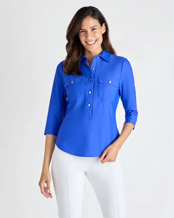 Jude Connally Sylvia Top Jude Cloth - Cobalt